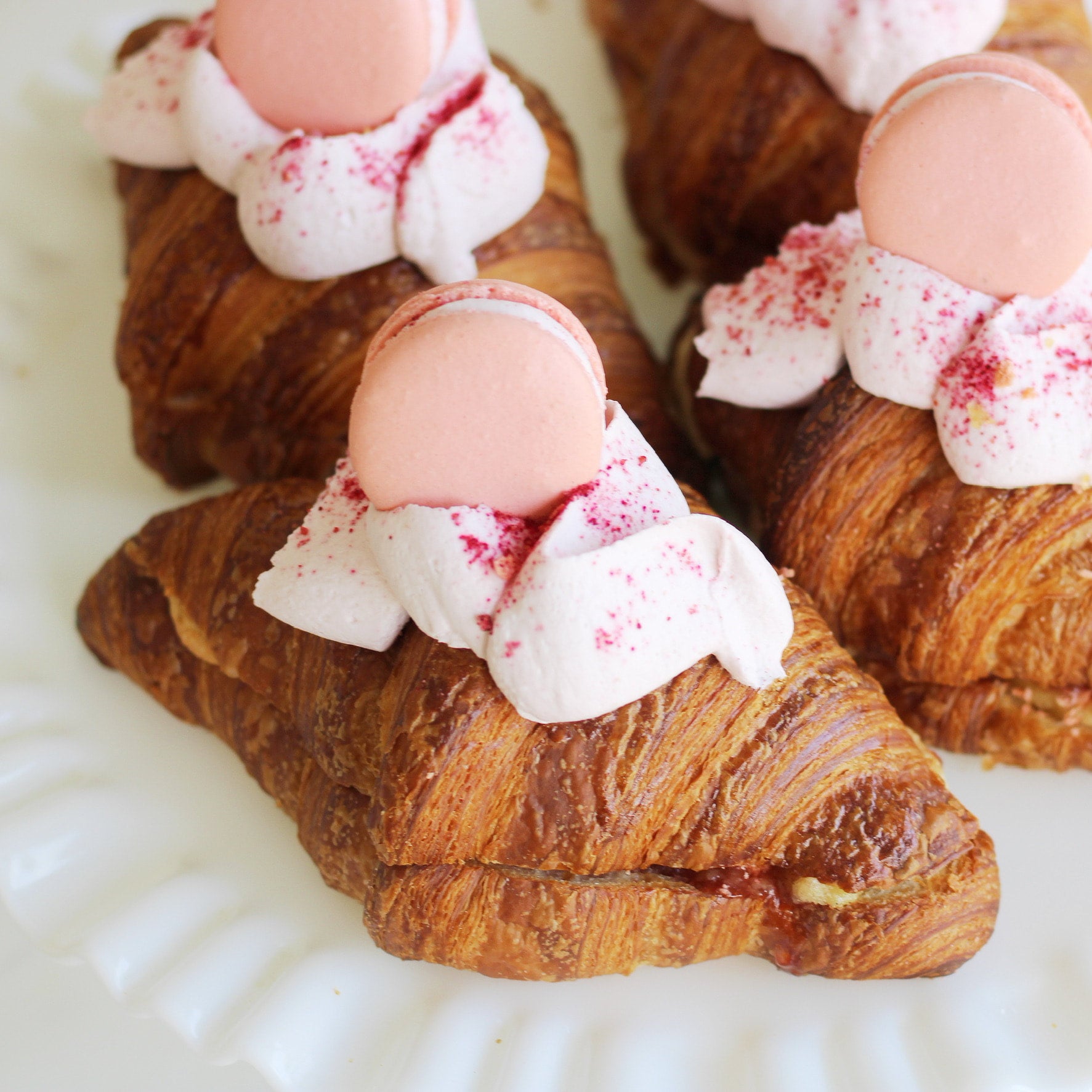 Berry Vanilla Macaron Croissant | Brightside Bakeshop Pickup